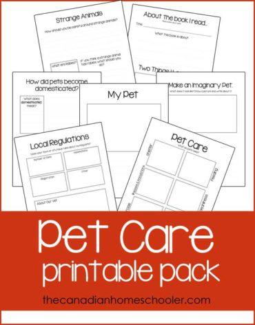 Pets Worksheets {printable}