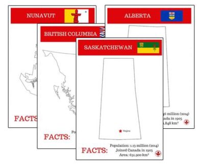 Canadian Provinces Cards {Printable}