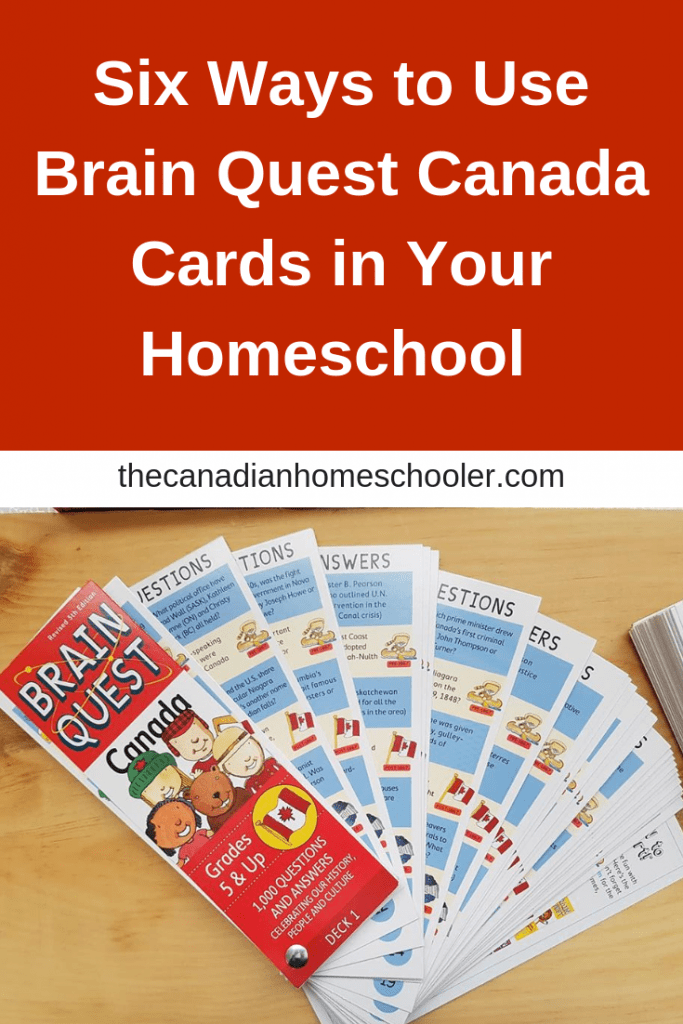 Brain Quest Canada - Six Ways to Use This Card Game in Your Homeschool