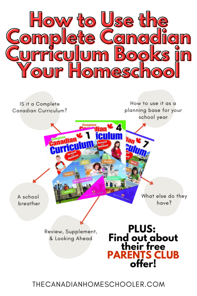 The Complete Canadian Curriculum Books in Your Homeschool