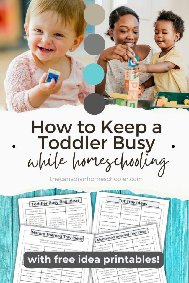 How to Keep a Toddler Busy While Homeschooling